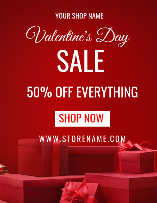 Valentine Sale template | PosterMyWall