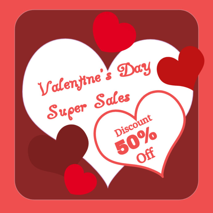 Valentine Sales Template | PosterMyWall