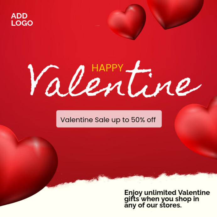 Valentine Sales Template | PosterMyWall