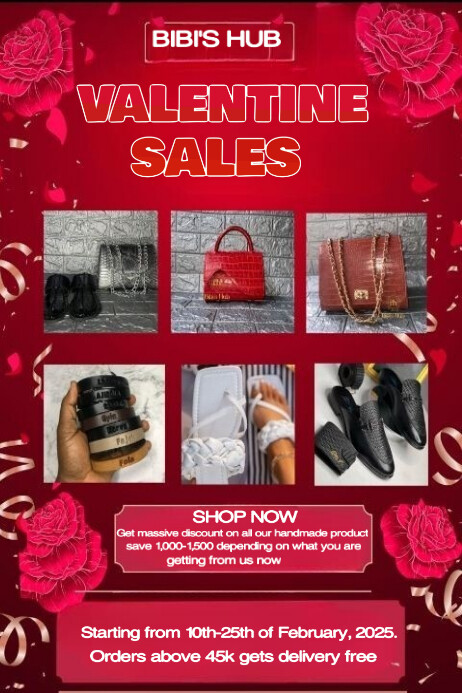 VALENTINE SALES Template | PosterMyWall