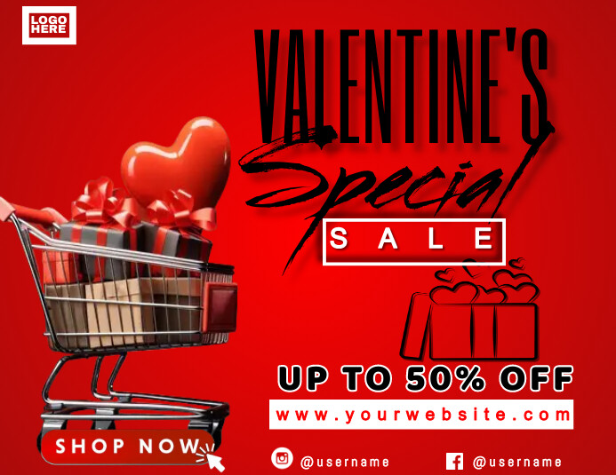 Valentine sales Template | PosterMyWall