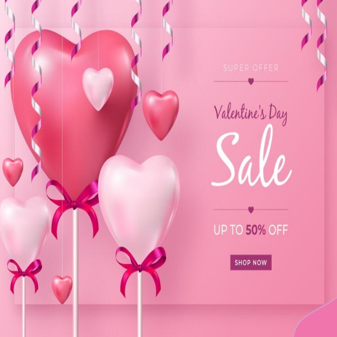 Valentine sales poster design template | PosterMyWall