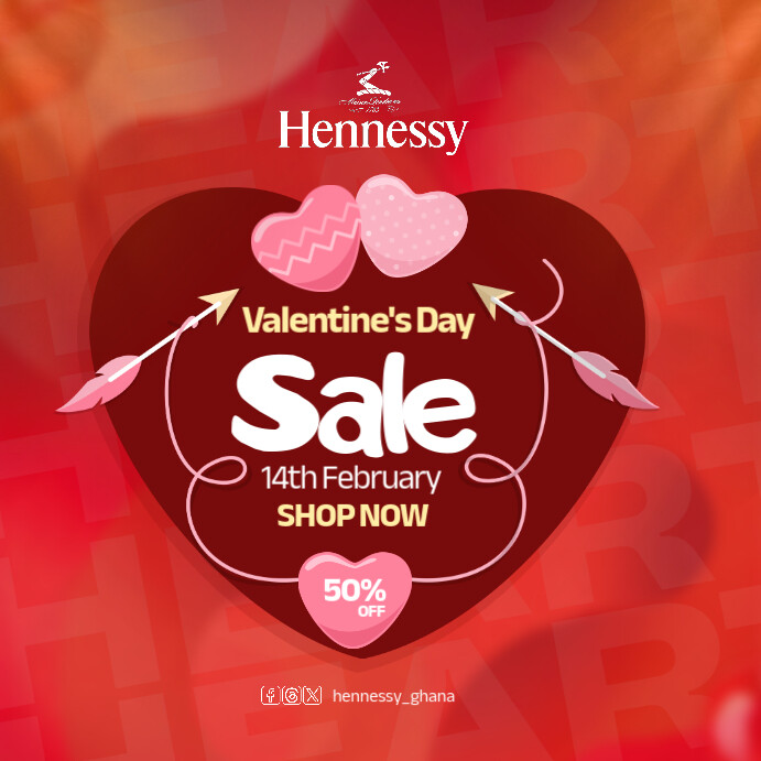 Valentine Sales Promo Design Template | PosterMyWall