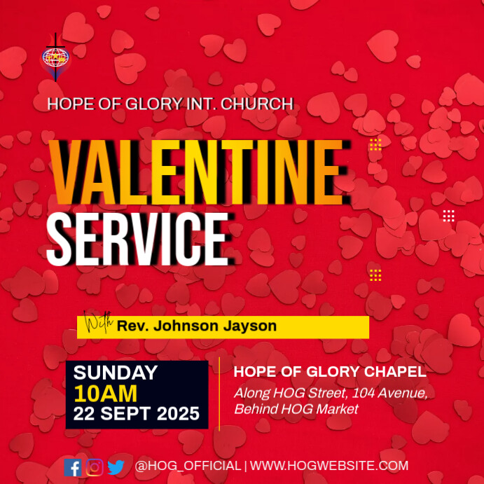 Plantilla de Valentine service | PosterMyWall