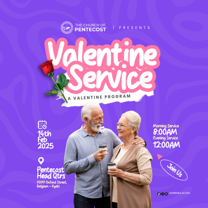 Valentine Service Design Template | PosterMyWall