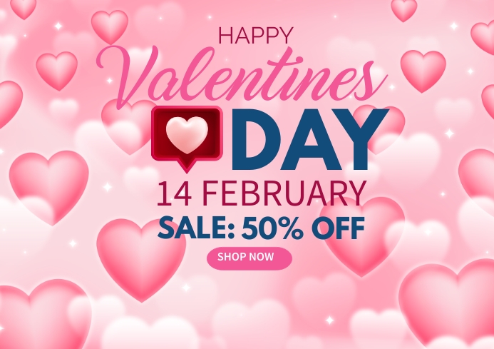 Copy of Valentines 50% Sale Event | PosterMyWall