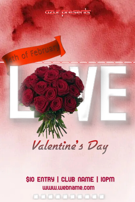 Valentines Celebration Poster Template | PosterMyWall