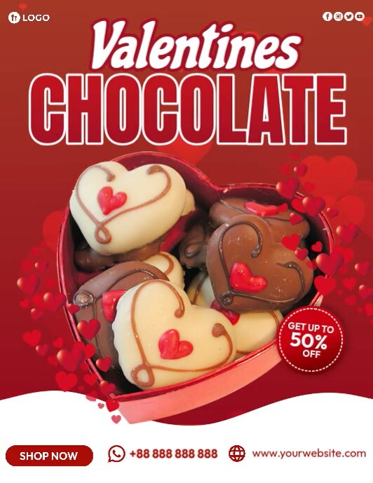 Valentines Chocolate For Sale Template | PosterMyWall