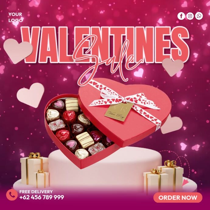 Valentines Chocolate Sale Template | PosterMyWall