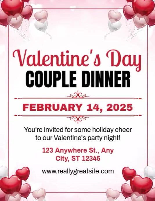 Copy of Valentines Couple Dinner | PosterMyWall