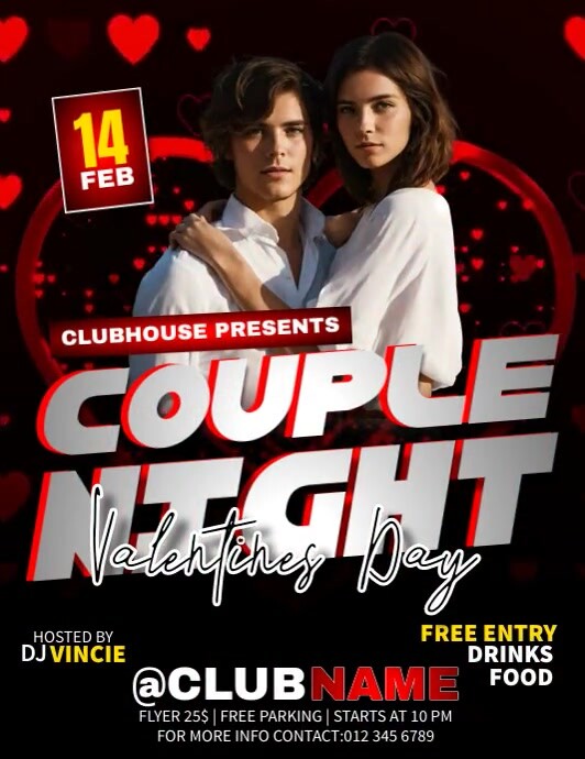 Copy of Valentines Couple Night | PosterMyWall