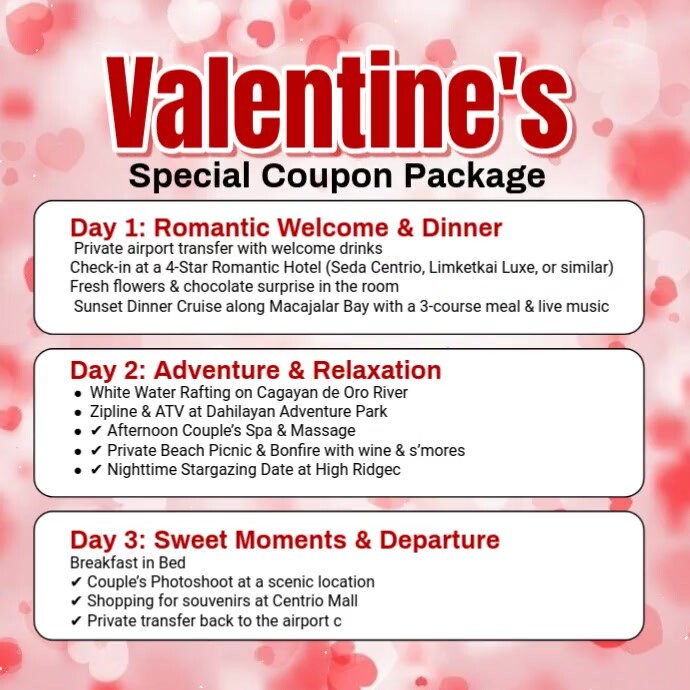 Valentine's Day Package Template | PosterMyWall