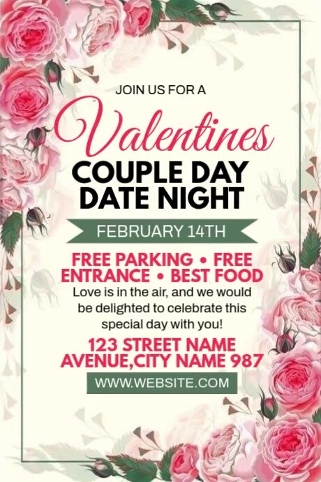 Valentines Date Night Template | PosterMyWall