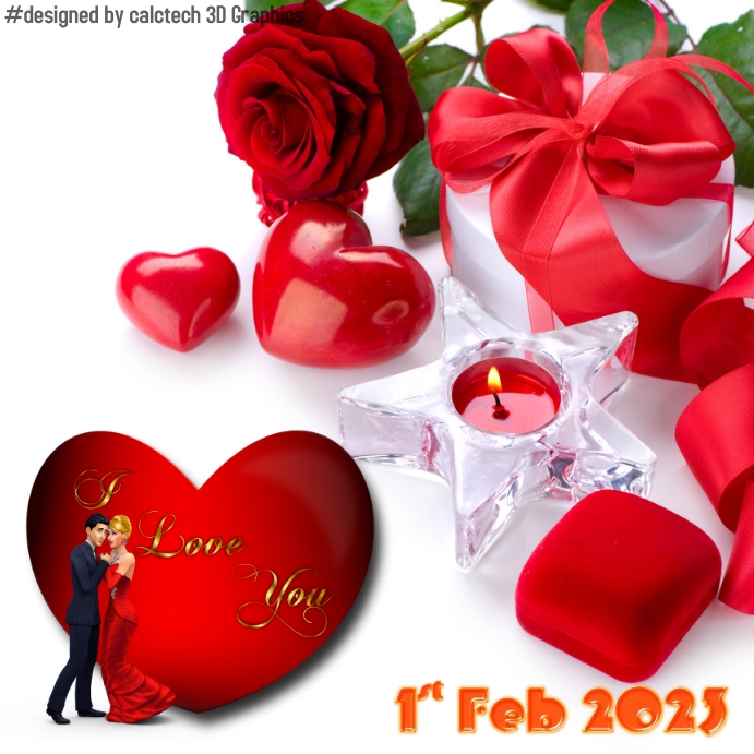 valentines day 1 feb 2023 Template | PosterMyWall