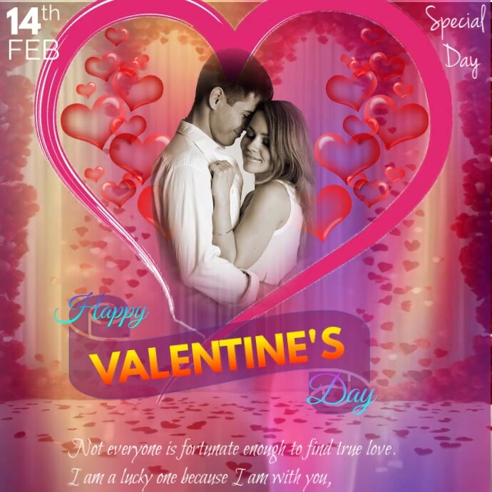 Valentines day 14 Feb 2025 Template | PosterMyWall