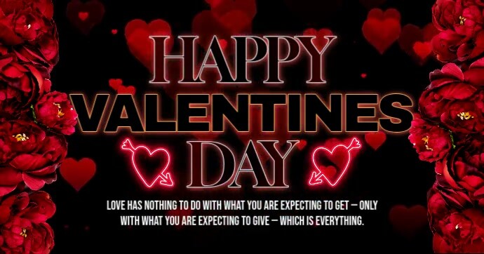 Valentines Day Banner Greetings Template | PosterMyWall