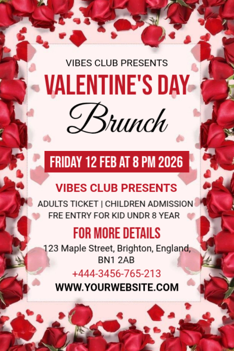 Copy of Valentines Day Brunch | PosterMyWall
