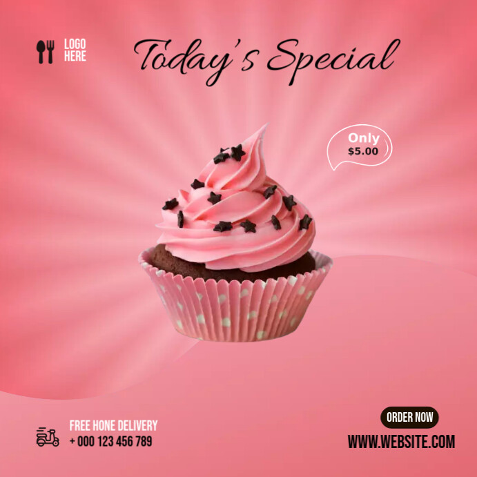 Valentines Day Cupcake Sale | PosterMyWall
