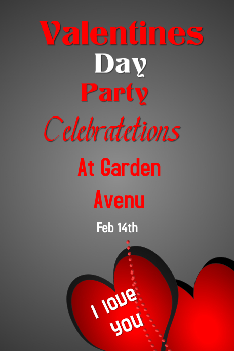 Valentines day Template | PosterMyWall