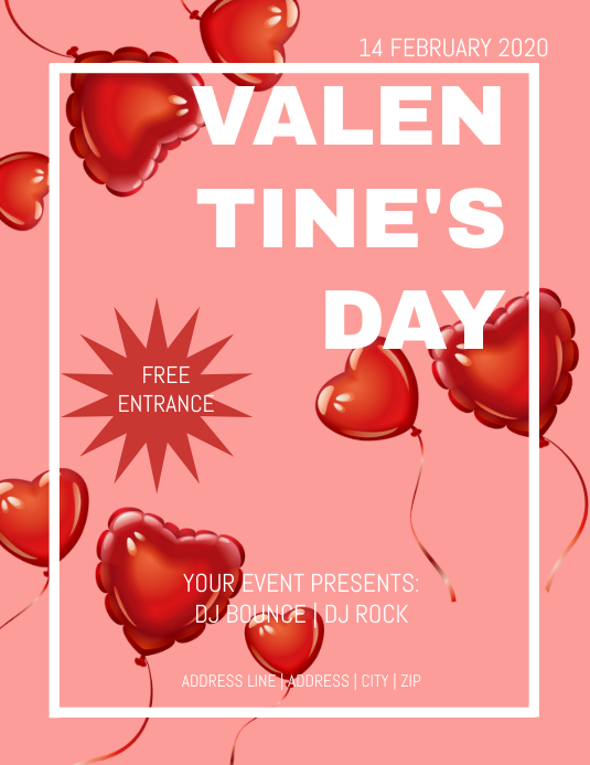 Valentines Day Event Flyer Template | PosterMyWall