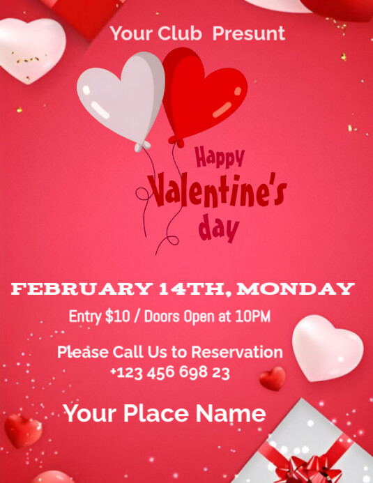 Valentines Day flyer Template | PosterMyWall