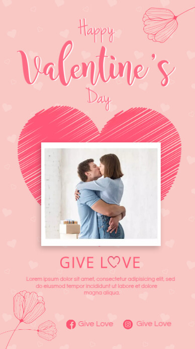 Valentines Day Greetings Card Template | PosterMyWall