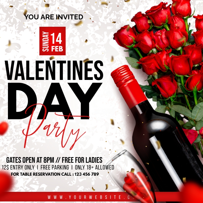 valentines day Instagram post Template | PosterMyWall