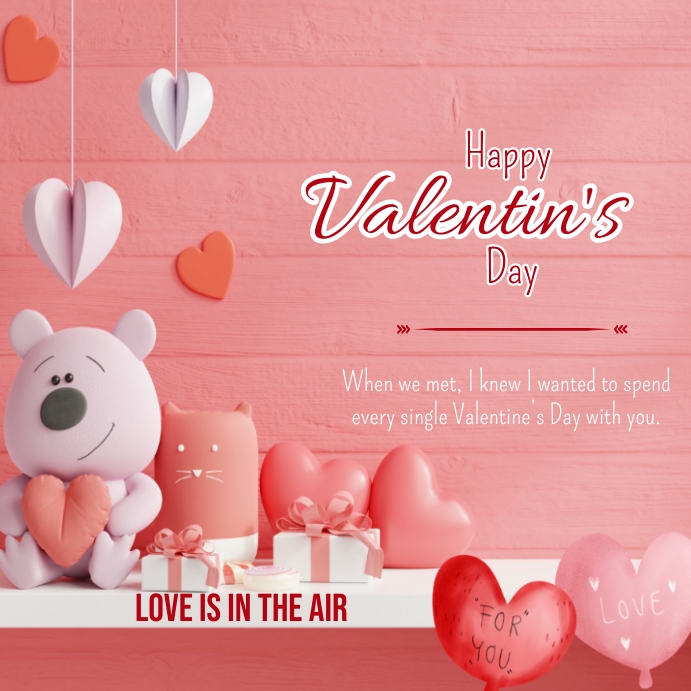 Valentines day Instagram template | PosterMyWall