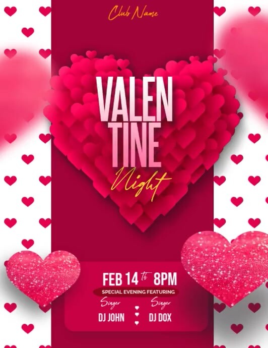 Valentines Day Night Party | PosterMyWall