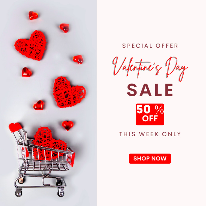 valentines day offer Template | PosterMyWall
