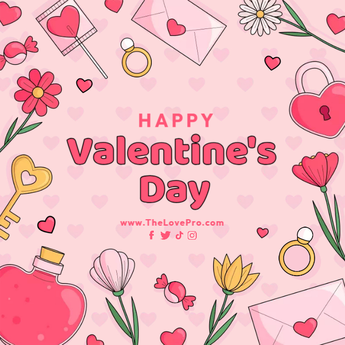 Valentines Day Online Greetings Template | PosterMyWall