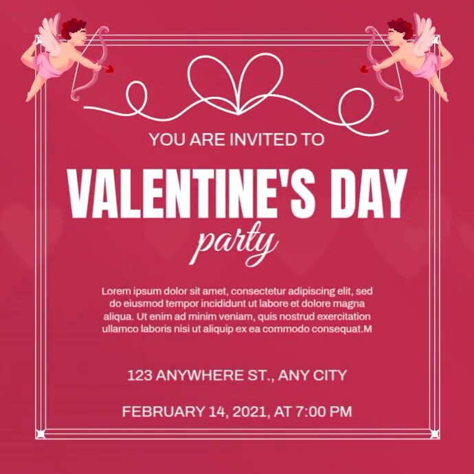 Valentines Day Party Template | PosterMyWall