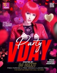 Val's day dinner template | PosterMyWall