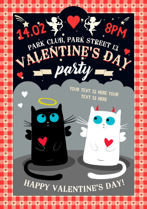 VALENTINES DAY POSTER Template | PosterMyWall