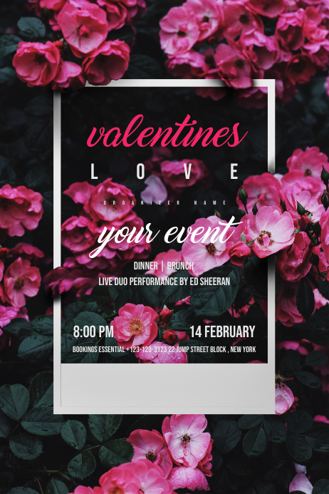 valentines day poster Template | PosterMyWall