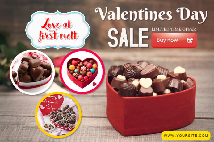 Valentines Day Promo Template | PosterMyWall