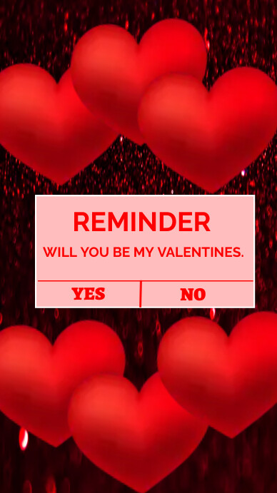 Valentines day reminder design template | PosterMyWall
