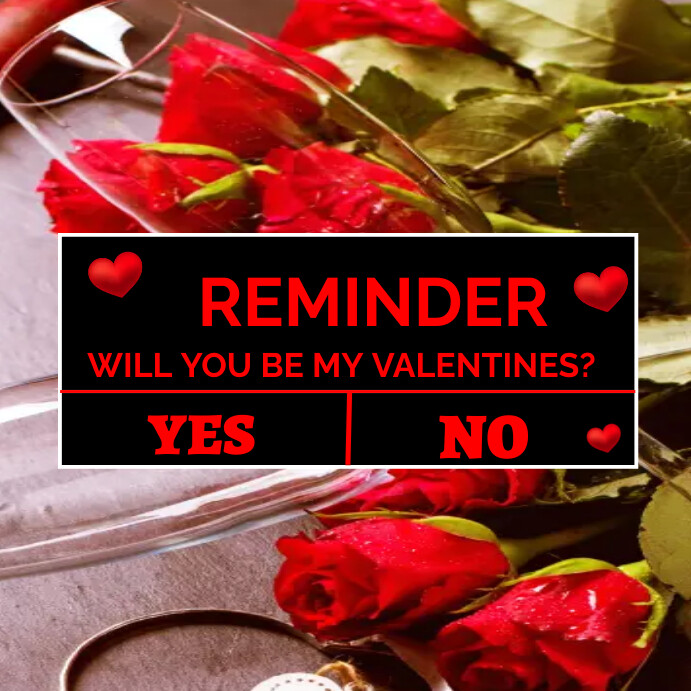 Copy of Valentines day reminder design template | PosterMyWall