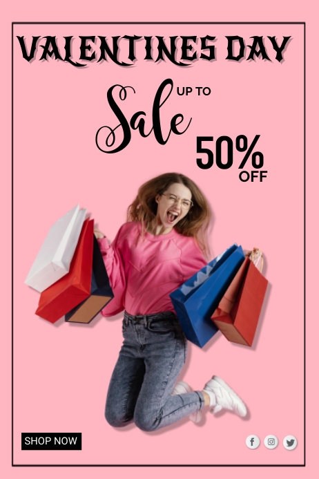 Valentines Day Retail Flyer Template | PosterMyWall