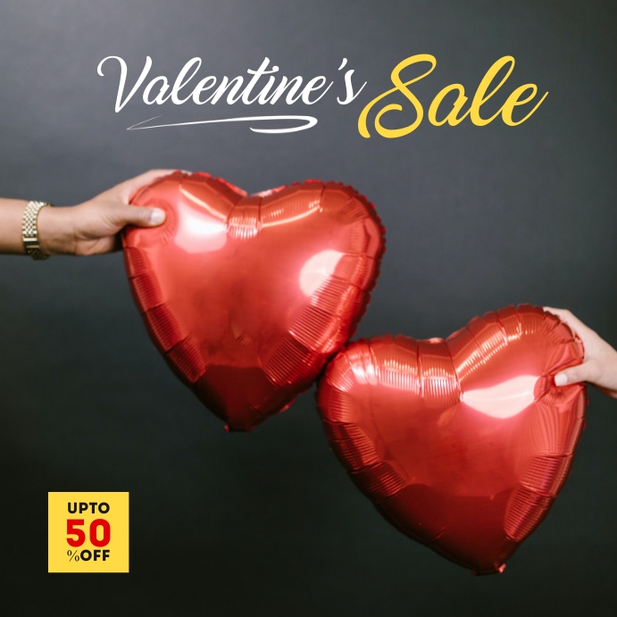 Valentines Day Sale Ad Template | PosterMyWall