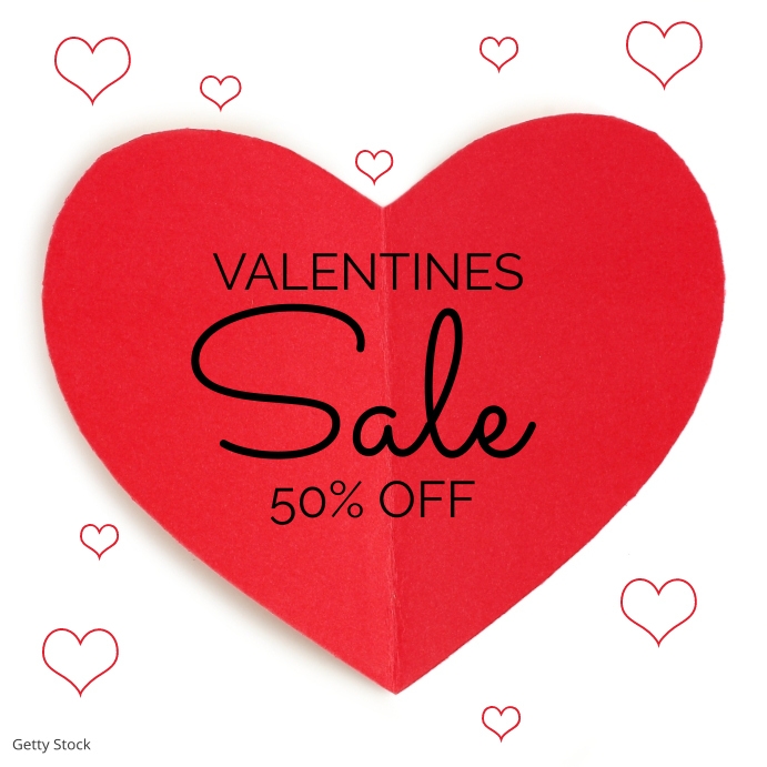 Valentines Day Sale Ad Templates | PosterMyWall