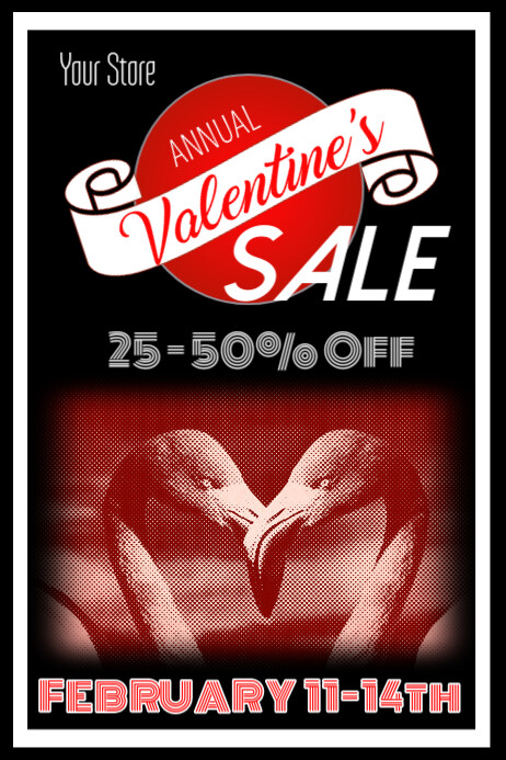 Valentines Day Sale Poster Template | PosterMyWall