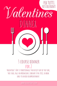 Couples' Dinner flyer Template | PosterMyWall