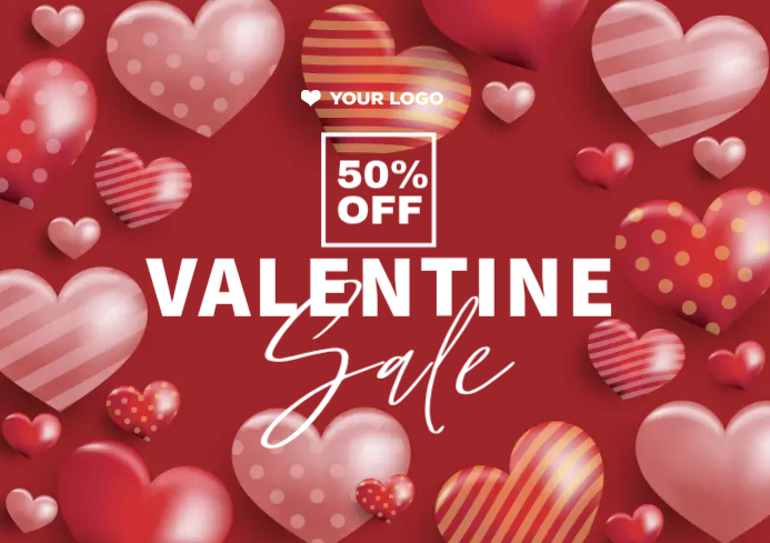 Valentines Discount Promo Template | PosterMyWall