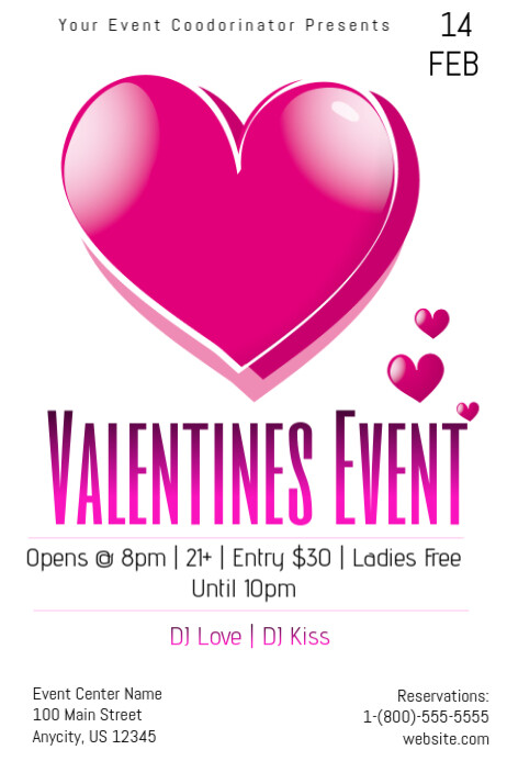 Valentines Event Template | PosterMyWall