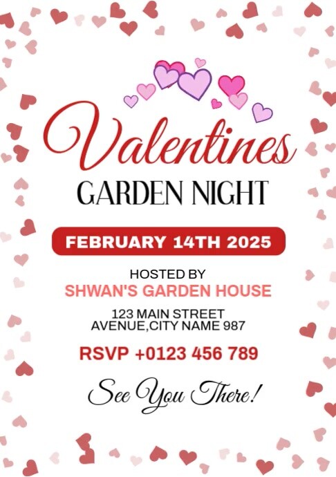 Valentines Garden Night Template | PosterMyWall