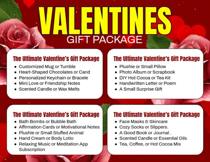 Valentines Gift Package Ads Template | PosterMyWall