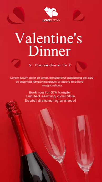 Valentines Invitation Card Template | PosterMyWall