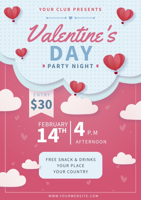 Valentines Invitation Party Template | PosterMyWall