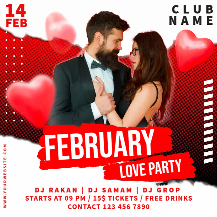 Copy of Valentines Love Party | PosterMyWall